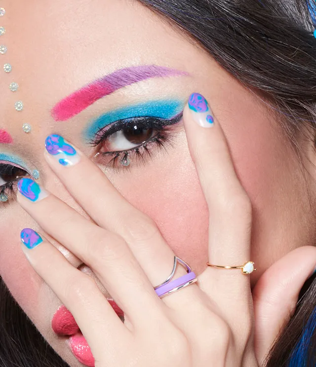 90's Neon Jazz Marble Pro Nail Art | OPI