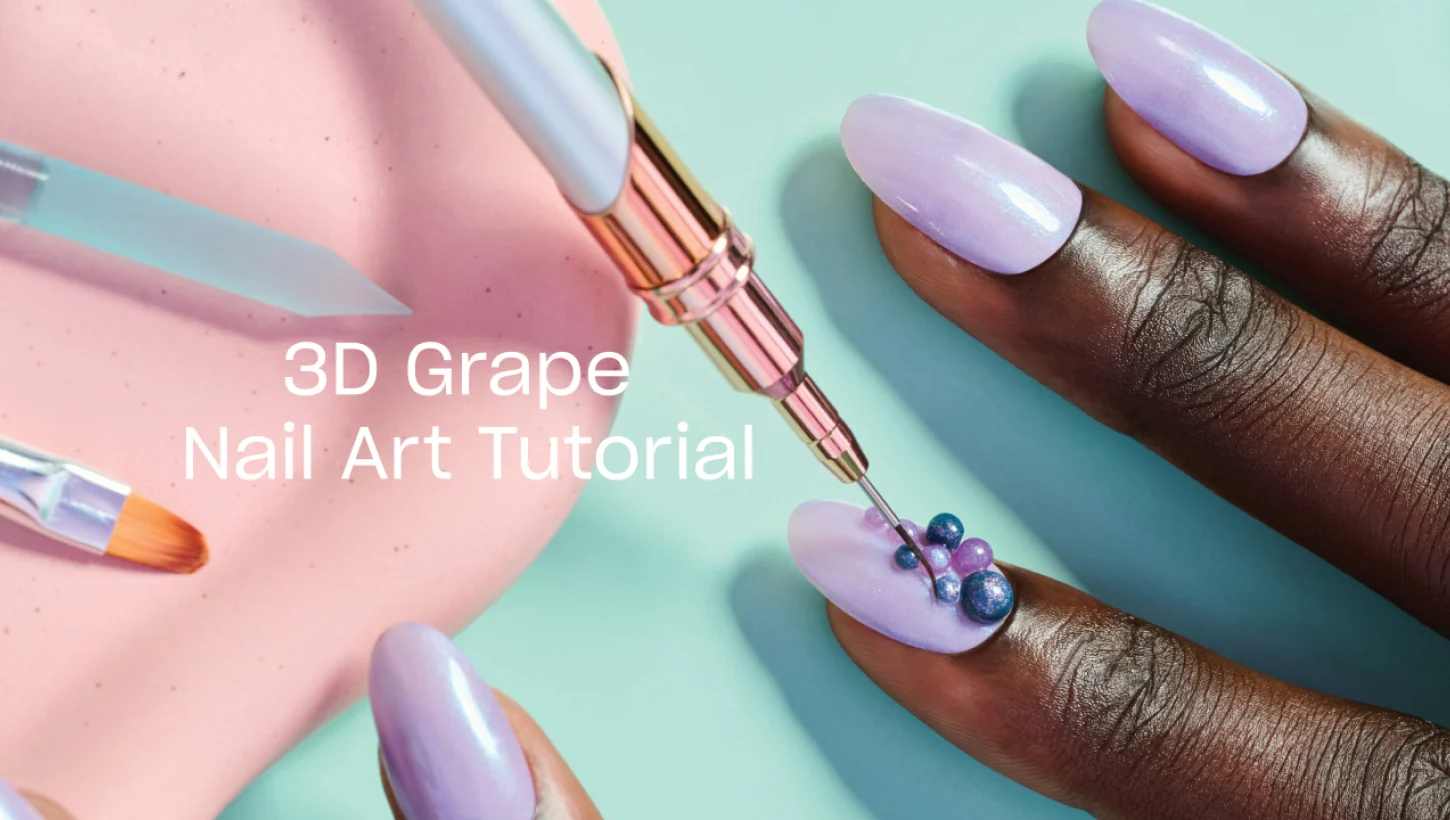 OPI'm Dreaming Pro 3D Grape Nail Art | OPI