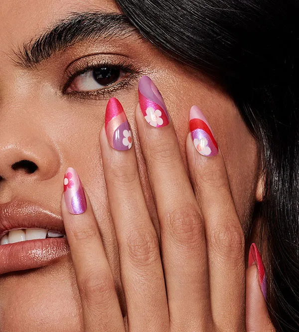 e-Flower Power Color-Blocking Floral Pro Nail Art | OPI.com