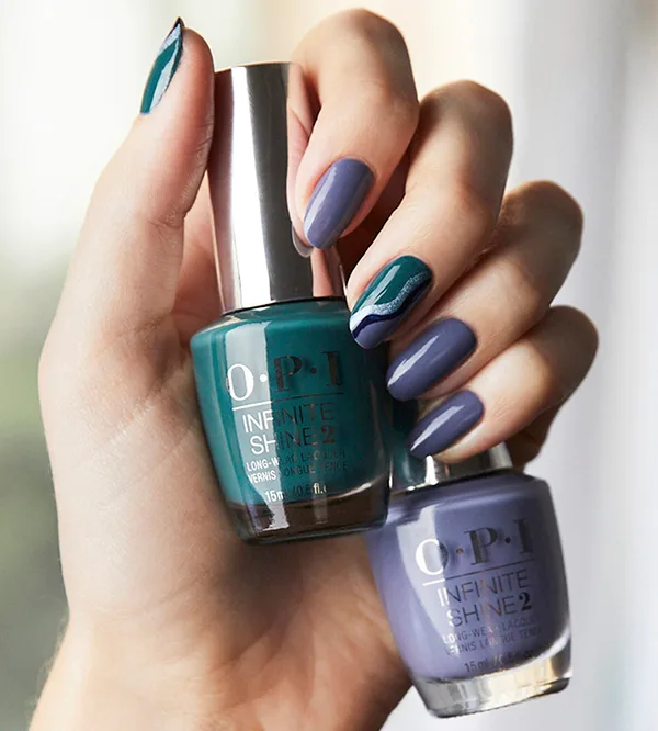 All the Right Angles Color-Block DIY Nail Art Look | OPI