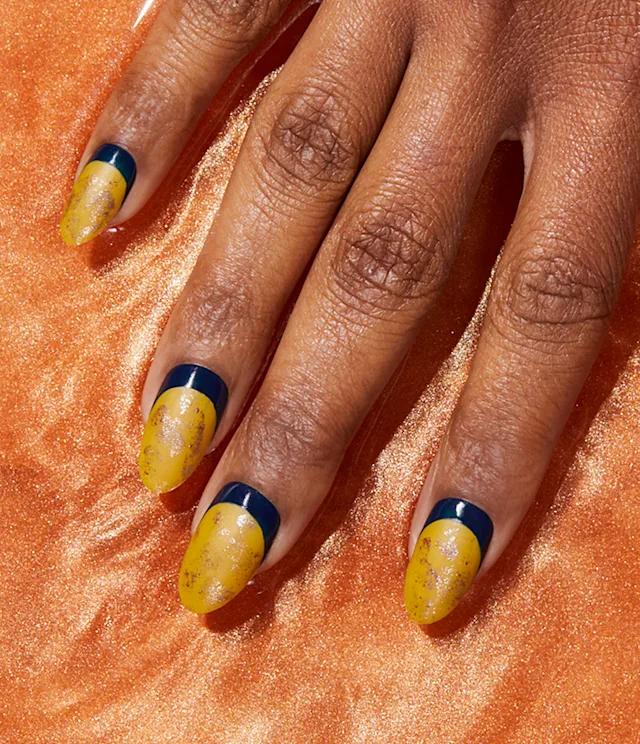 Glow With the Flow Reverse French Tip Pro Nail Art | OPI