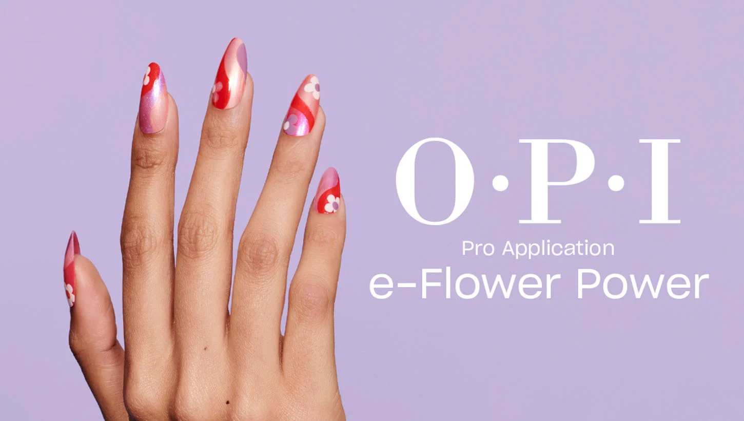 e-Flower Power Color-Blocking Floral Pro Nail Art | OPI.com