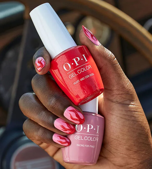 Marbled De-Vice Marble DIY Nail Art | OPI