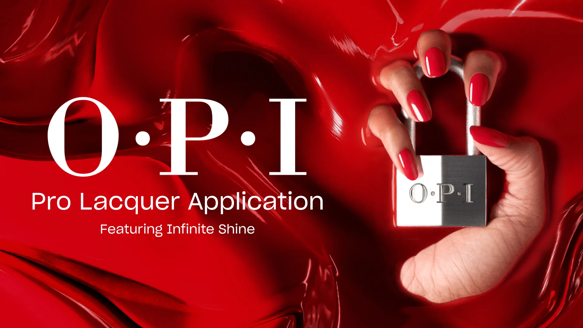 Pose de vernis avec Infinite Shine OPI France