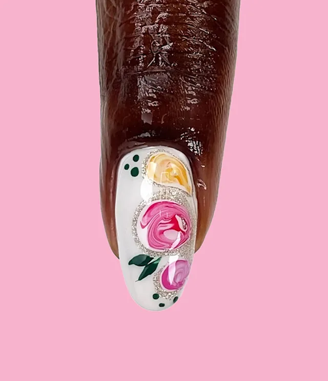 Heavy Petal Shimmery Floral Pro Nail Art Look | OPI.com