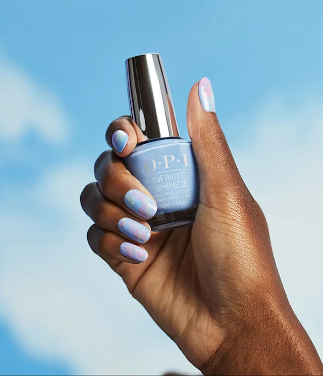 Marbled De-Vice Marble DIY Nail Art | OPI