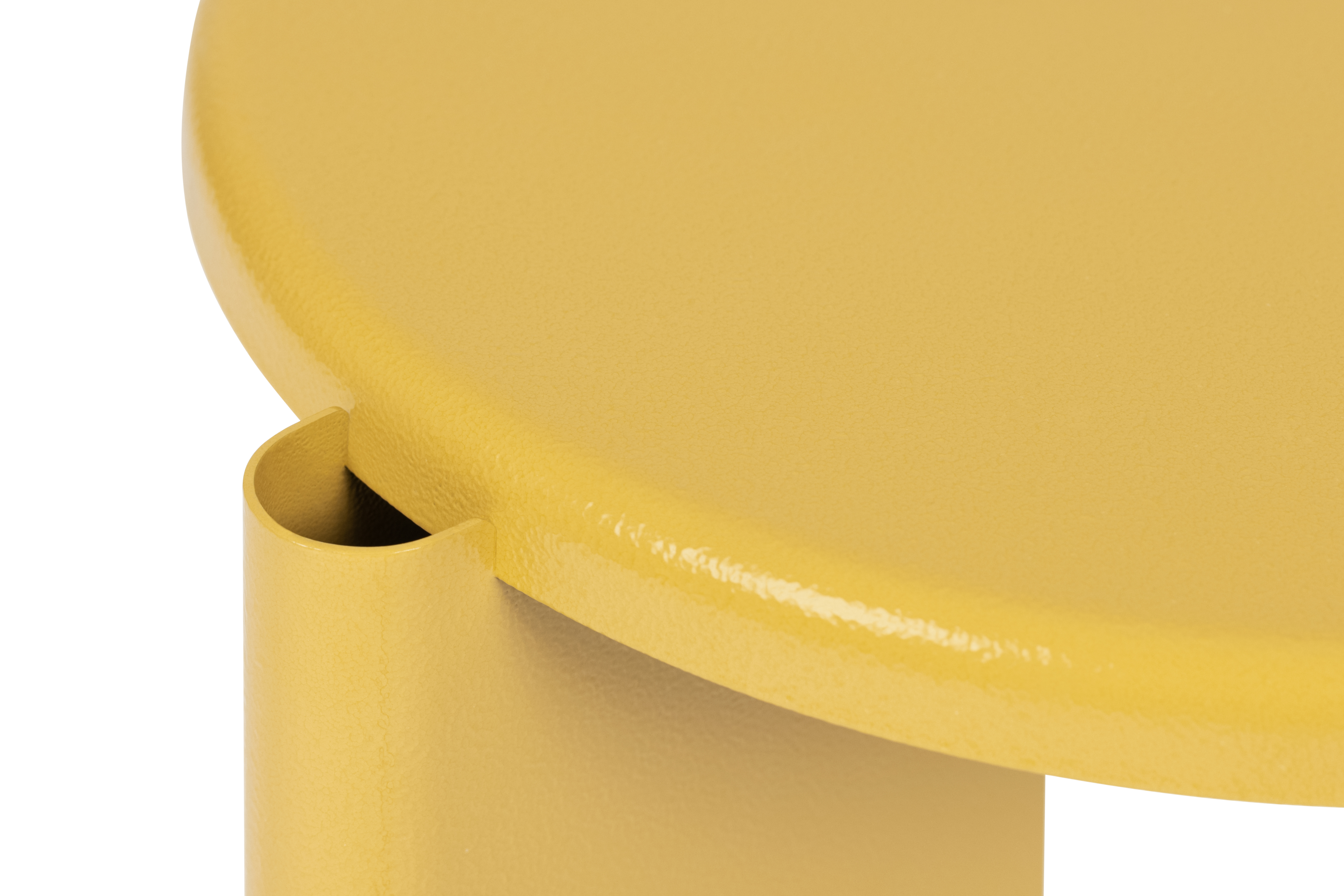 Lolly Side Table, Ochre Yellow Gloss — Hem