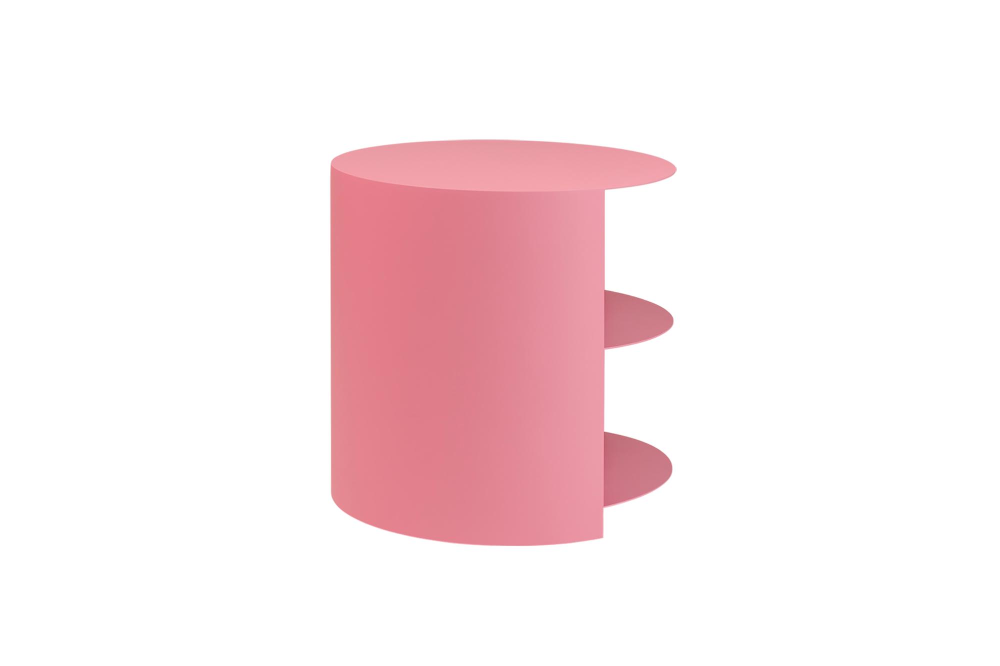 Hide Side Table, Light Pink — Hem