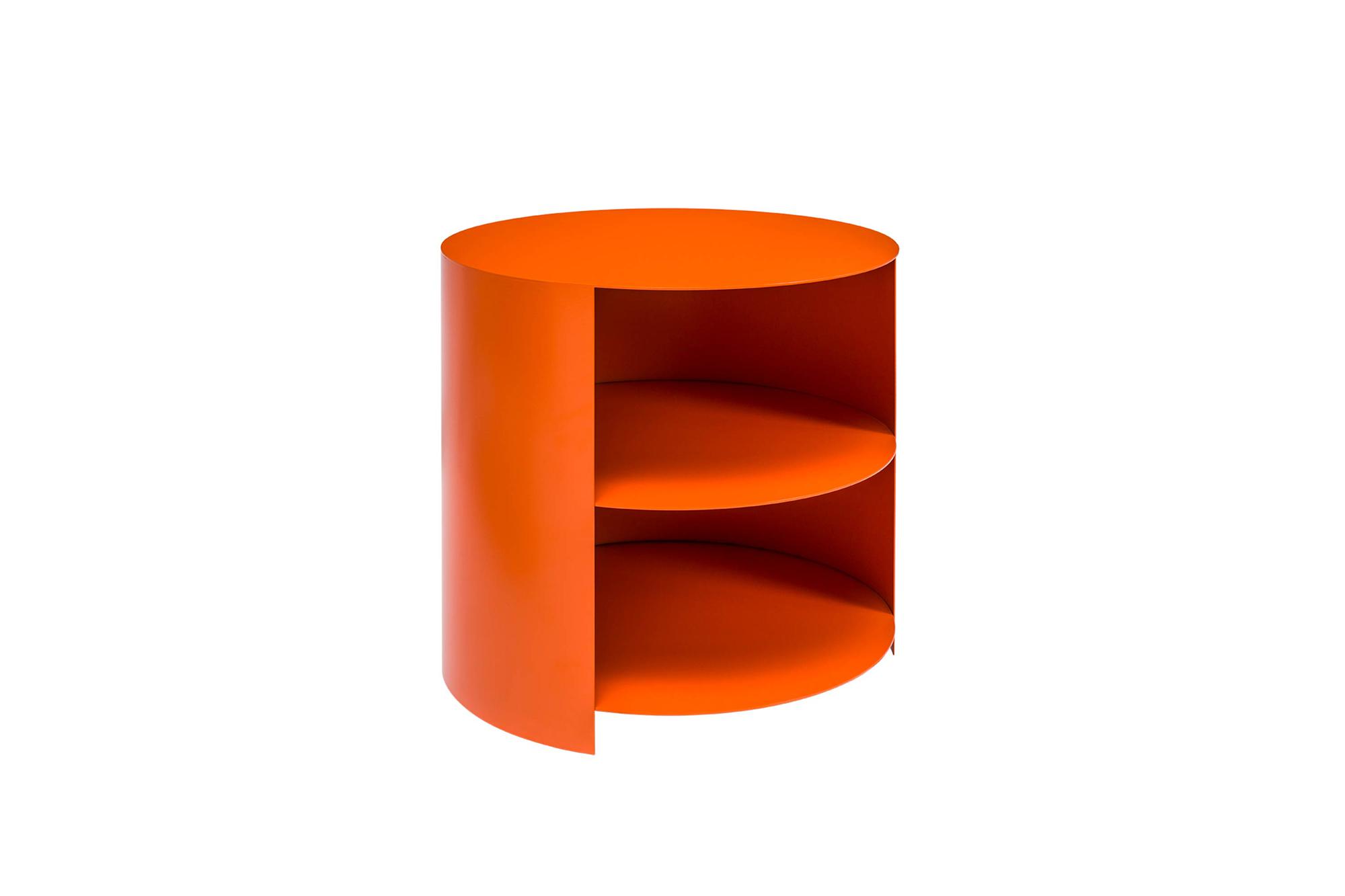 Hide Side Table, Pure Orange — Hem