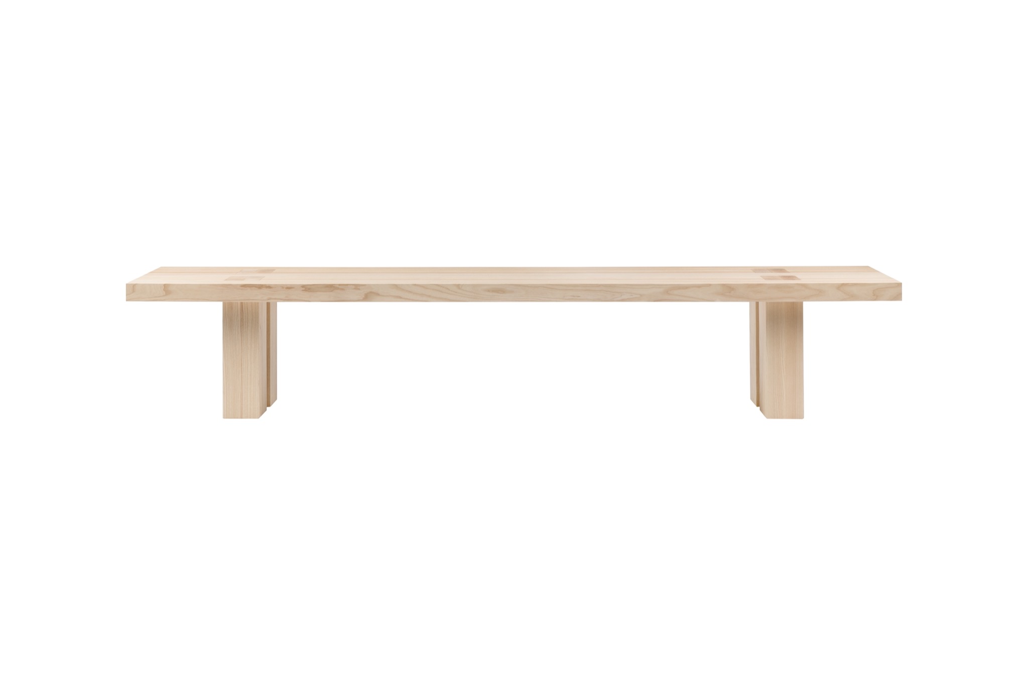 Max Table + Benches 250 cm / 98.4 in, Ash — Hem