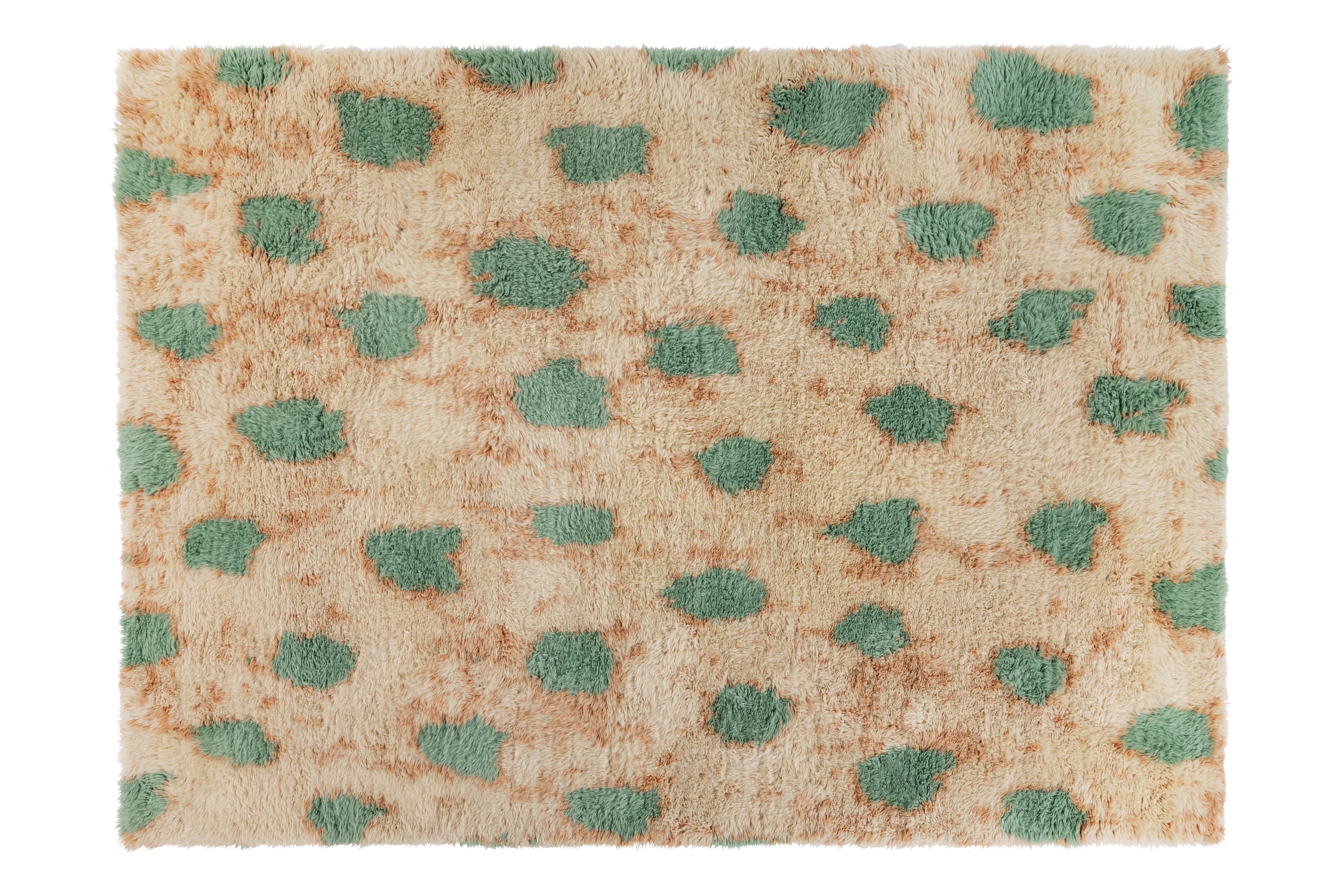 Monster Rug Extra Large, Turquoise / Peach — Hem