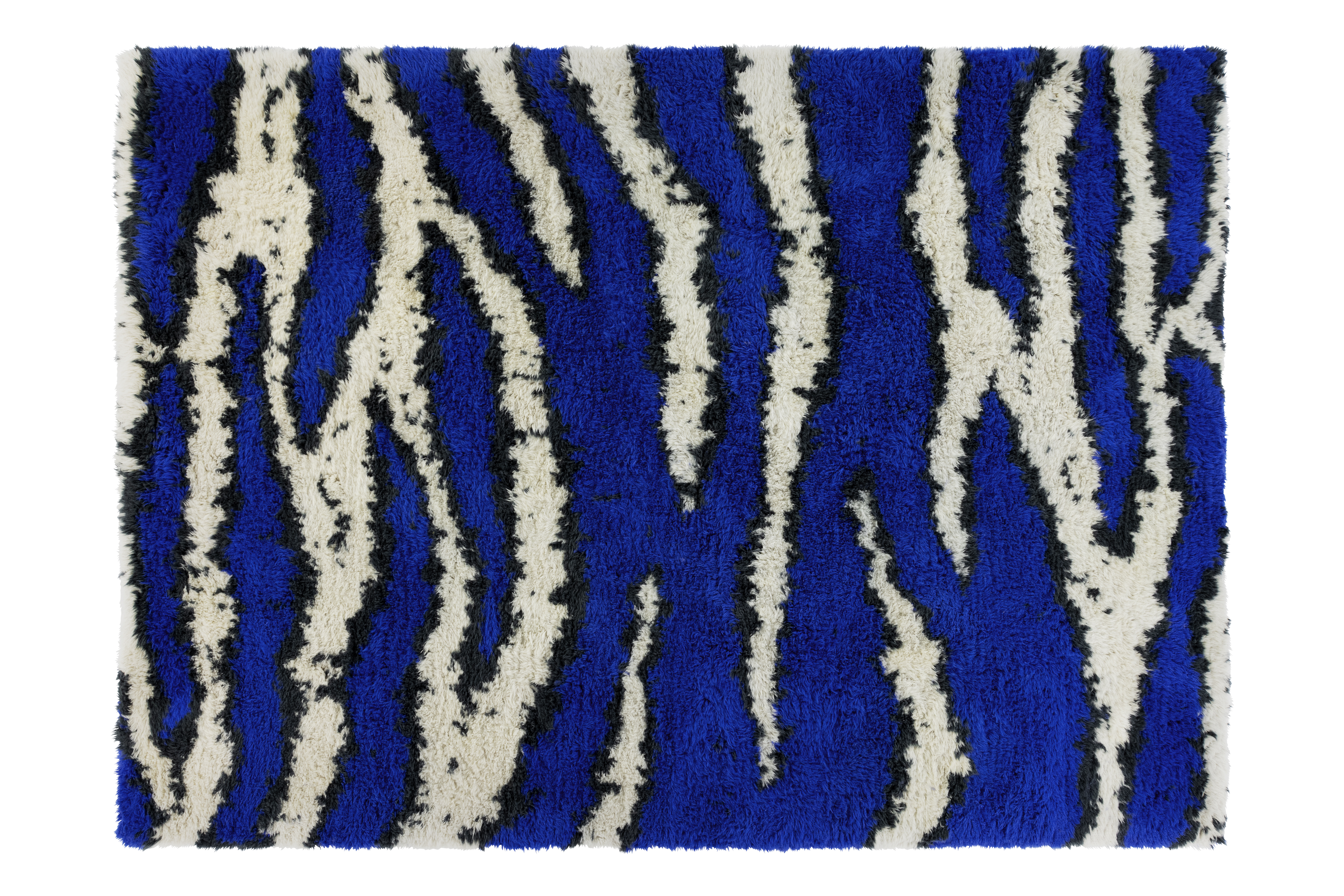 Monster Rug Extra Large, Ultramarine Blue / Off-white — Hem