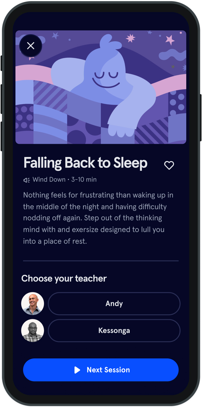 How to fall back asleep - Headspace