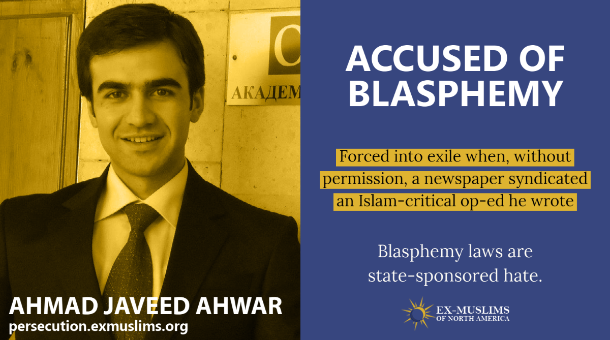 Afghan writer Ahmad Javeed Ahwar forced in exile for religion-critical ...