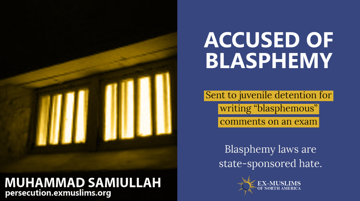 Muhammad Samiullah sent to juvenile detention for writing blasphemous ...