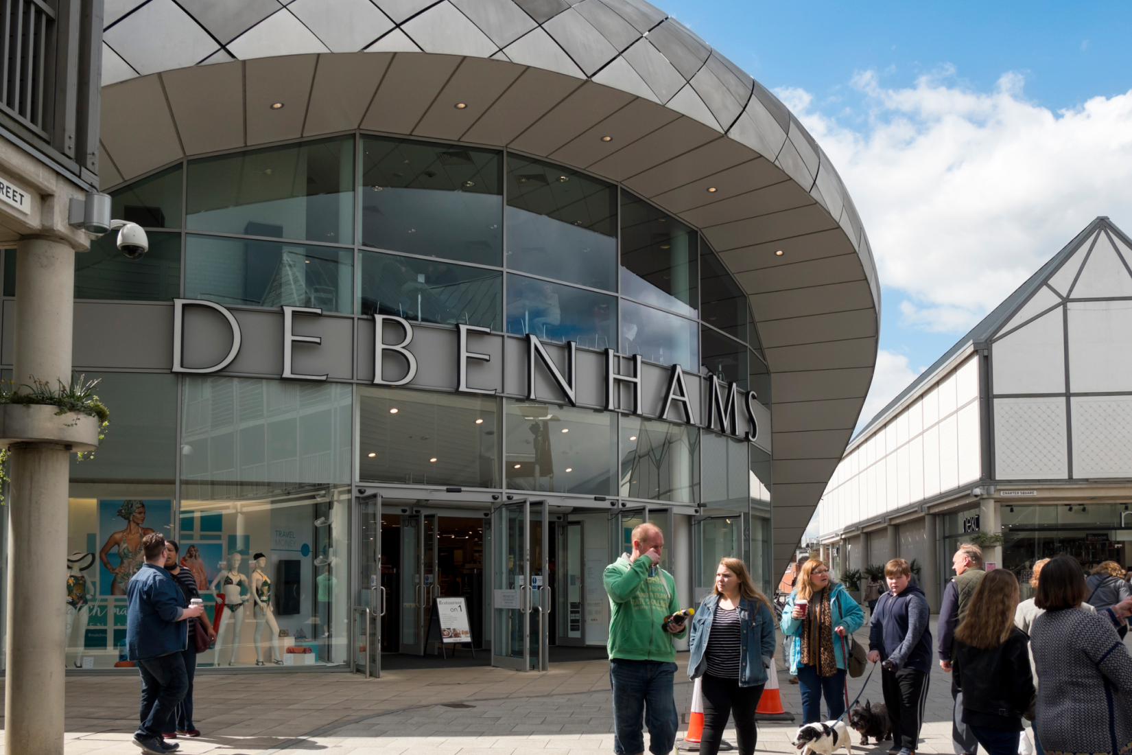 Debenhams exchange rate store