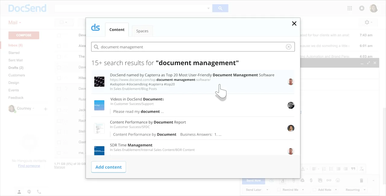 Connect sellers to content, faster, with Full-Text Search | DocSend