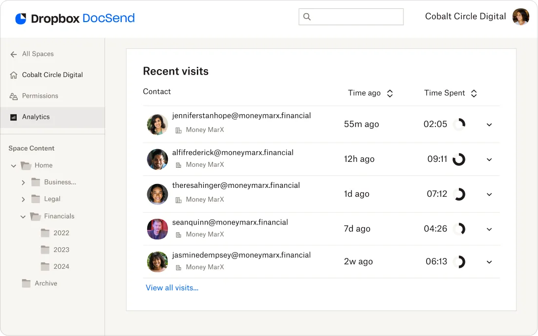 Create a secure virtual data room (VDR) with DocSend Spaces | DocSend