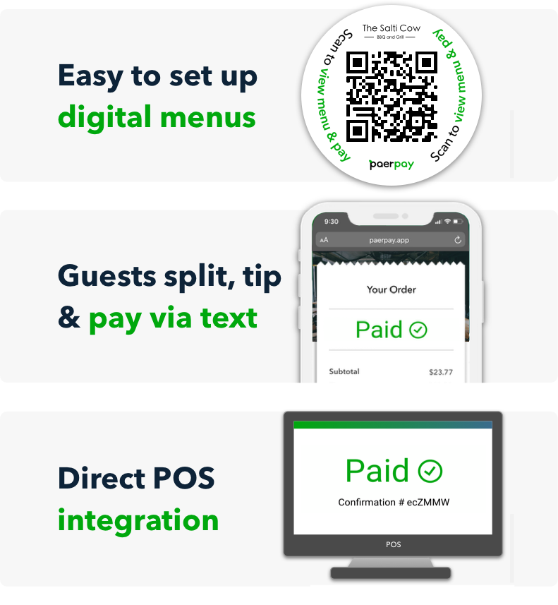 Restaurant Contactless Payment | Paerpay