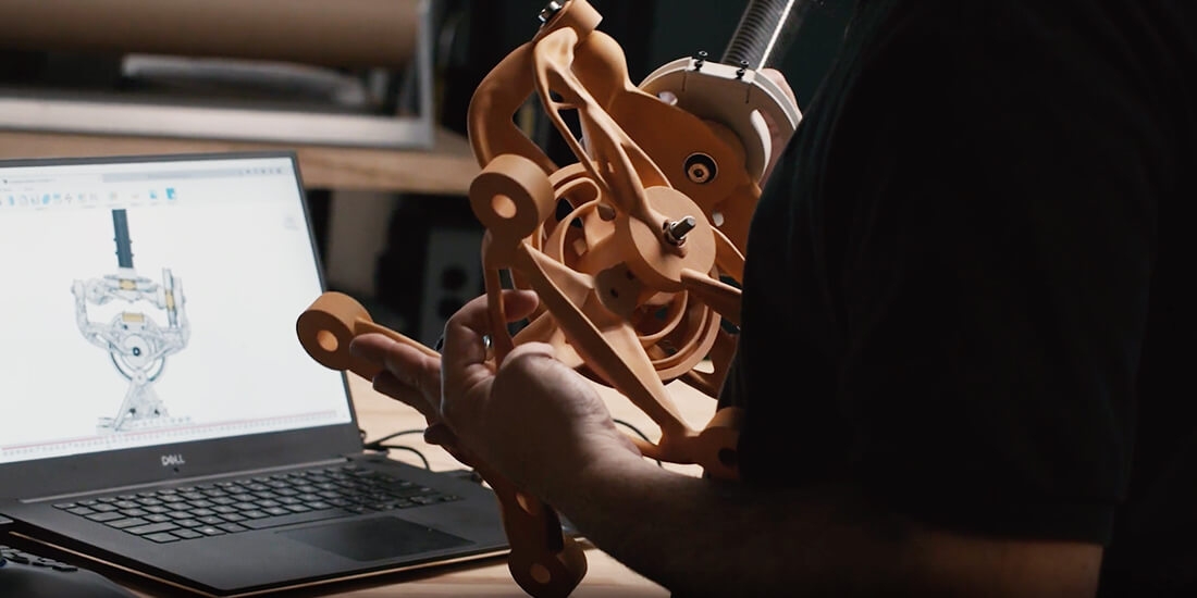 Generative design at Ivy Tech lightens load for animatronics