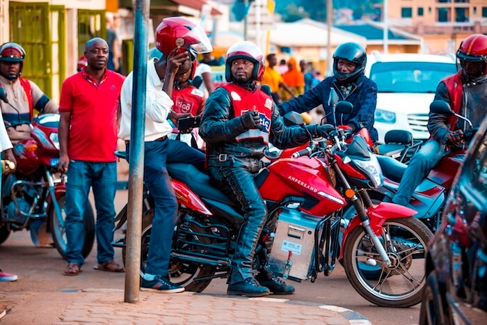 Battery-powered motorcycle spares the air, helps drivers in Rwanda