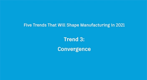 Trend 3: Convergence in manufacturing in 2021