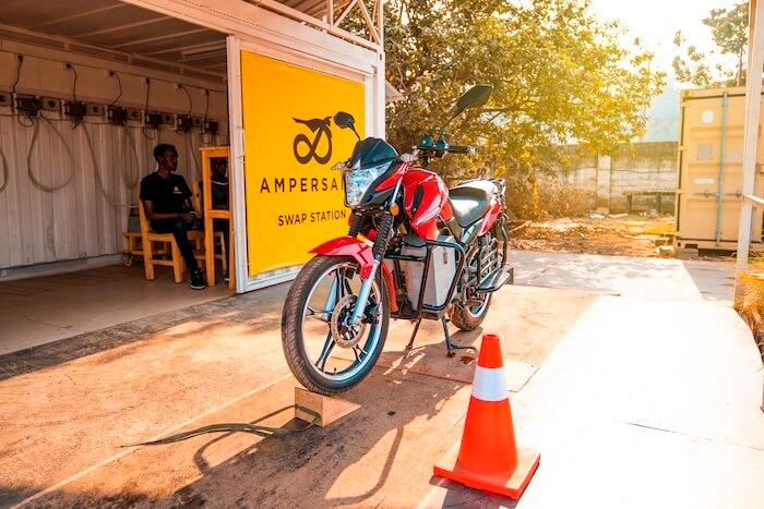 Battery-powered motorcycle spares the air, helps drivers in Rwanda