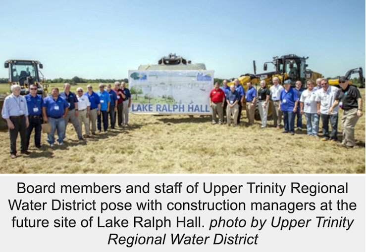 Ceremony celebrates groundbreaking for Lake Ralph Hall | Lake Ralph Hall