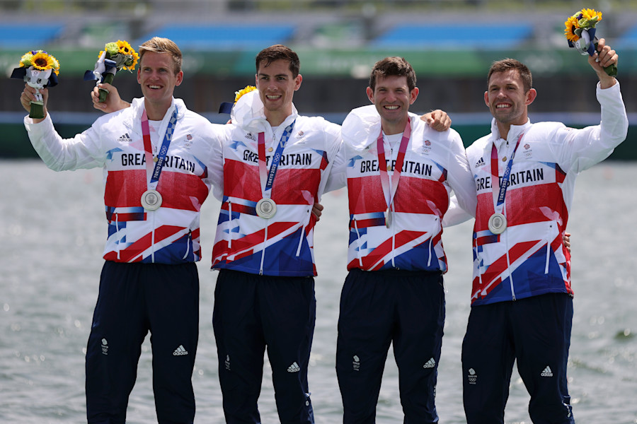 Men's quad sculls rewarded for bravery with rowing silver | Team GB