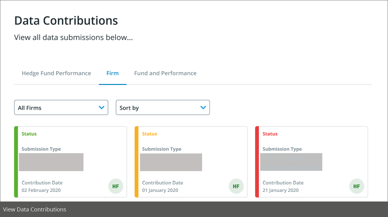 Preqin Data Contribution Portal
