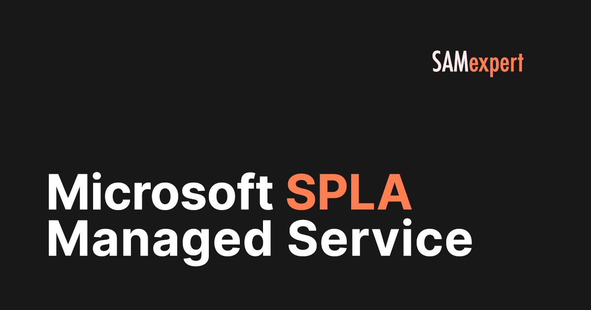 Microsoft SPLA Managed Service