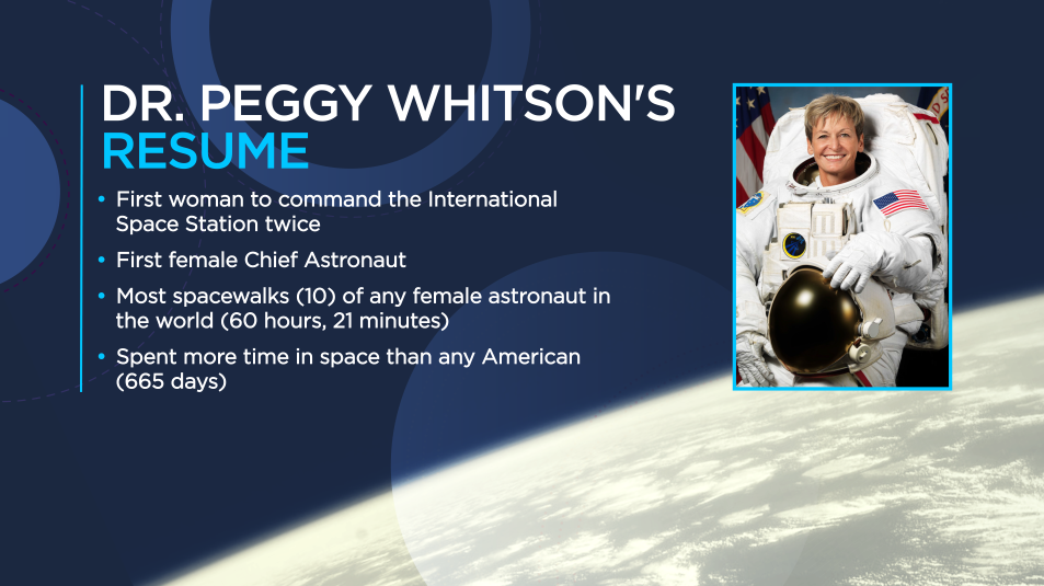 NASA Legend Peggy Whitson Excited for Historic SpaceX Launch Saturday