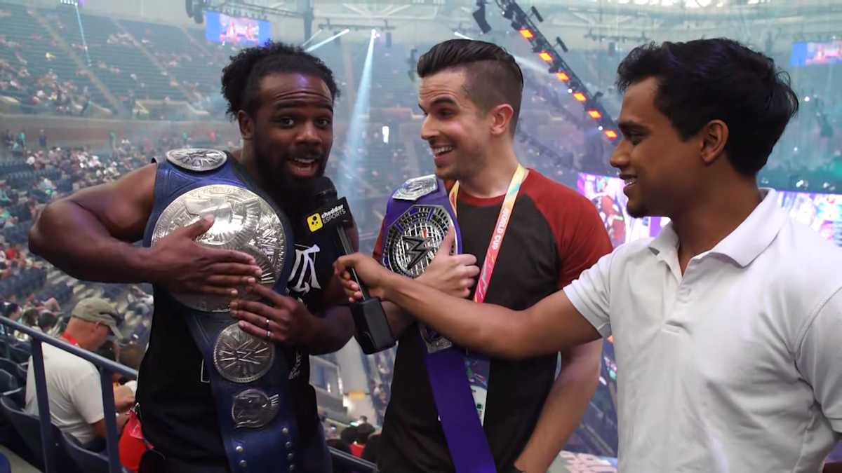 WWE Superstar Xavier Woods and YouTuber Chris 'Denkops' Denker are ...