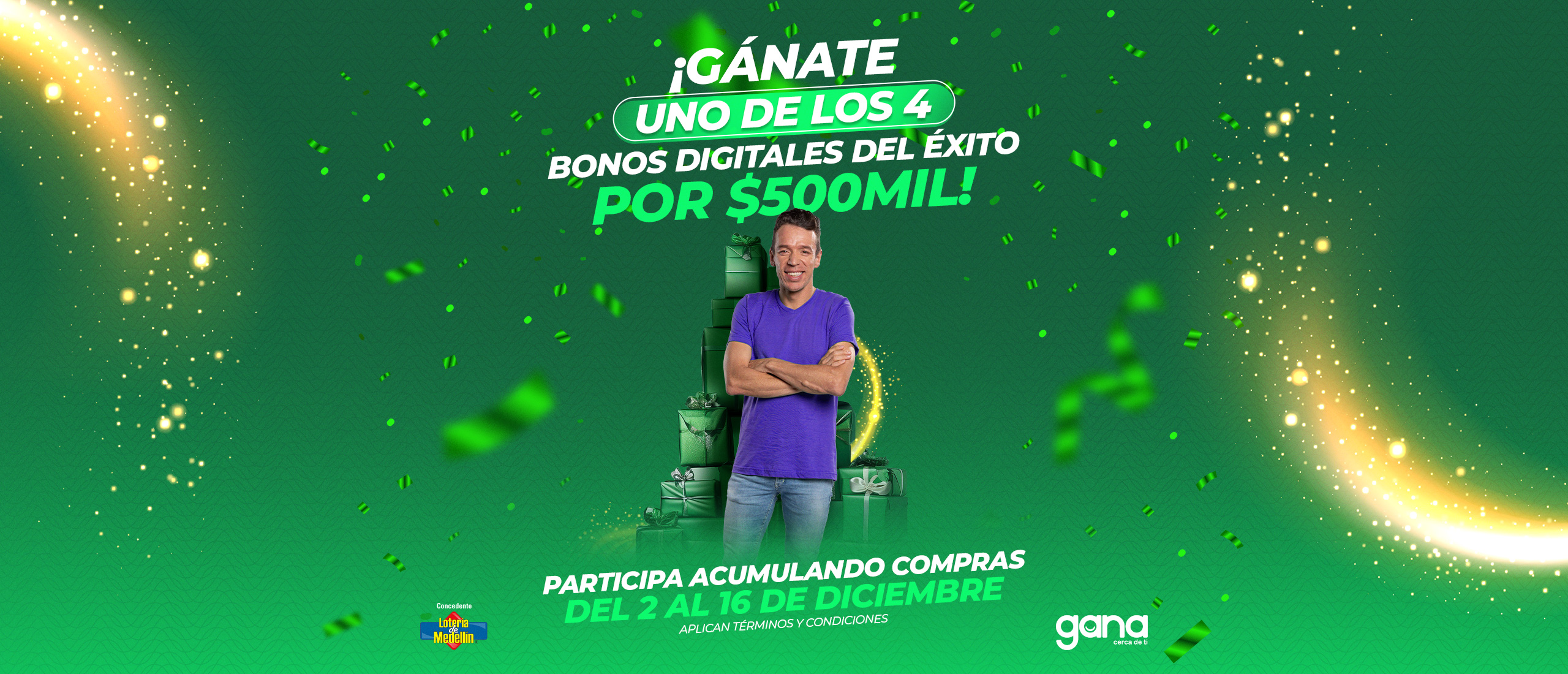 Gana, el mayor portal de juegos y apuestas de Antioquia