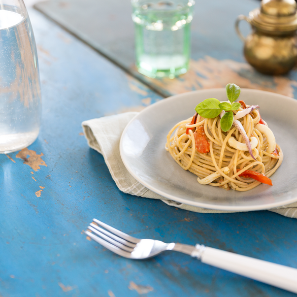 イカとパプリカのスパゲッティ・ジェノベーゼ | Barilla Japan | バリラジャパン