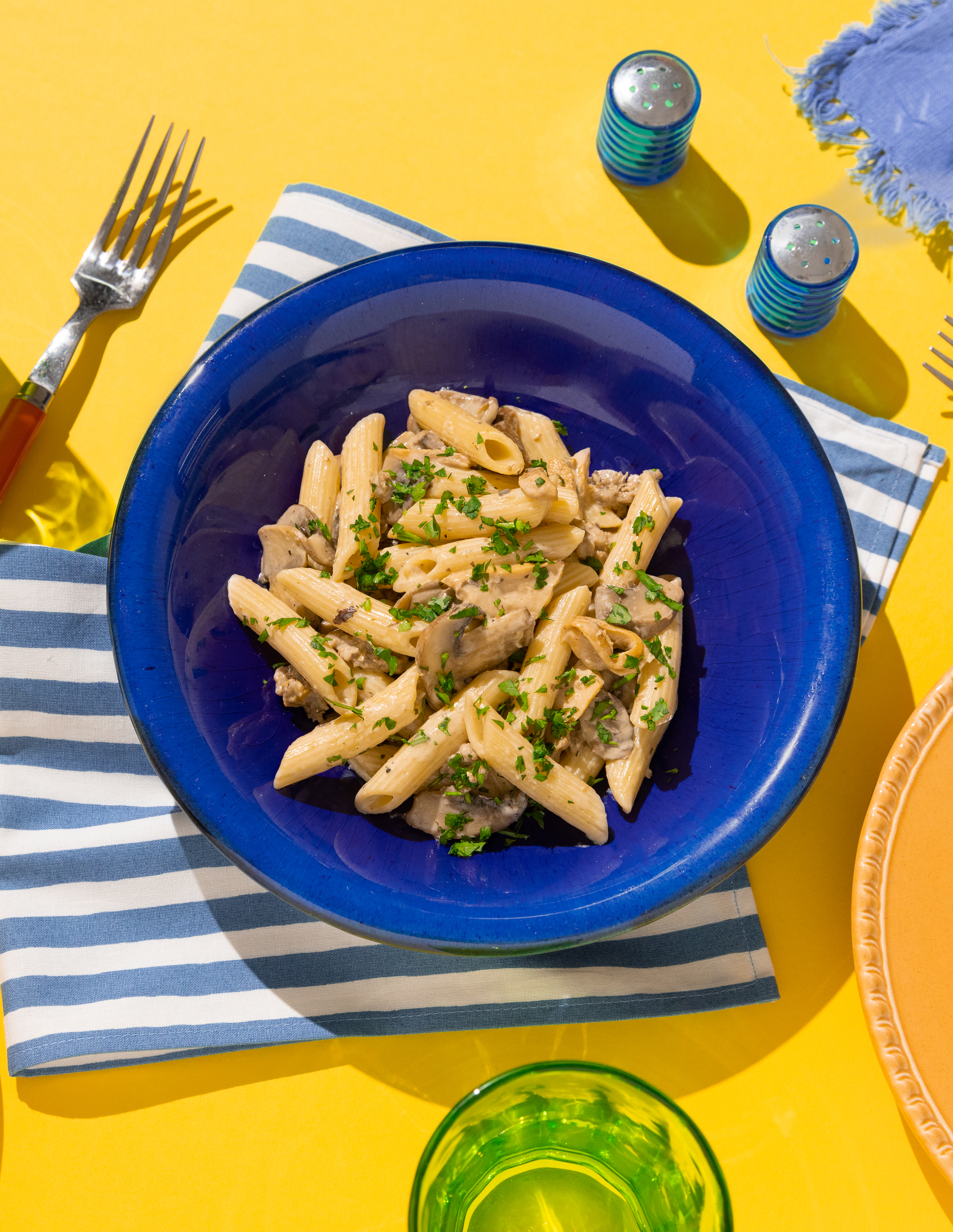 Penne with mushrooms and sausage: a tasty and easy to prepare dish ...