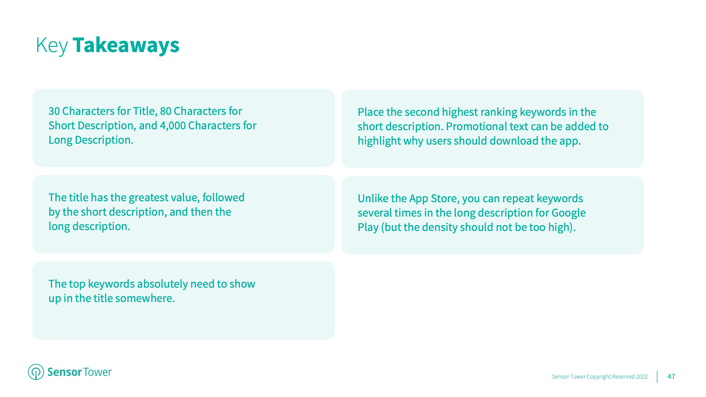 Optimizing Your App Using Sensor Tower’s ASO Playbook