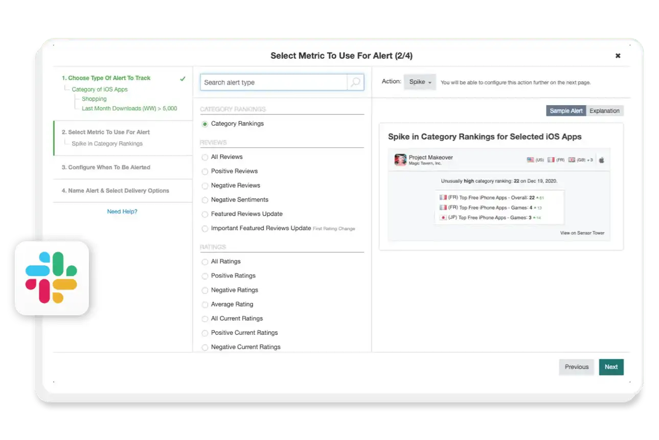 API integrations and Custom Data Feeds | Sensor Tower