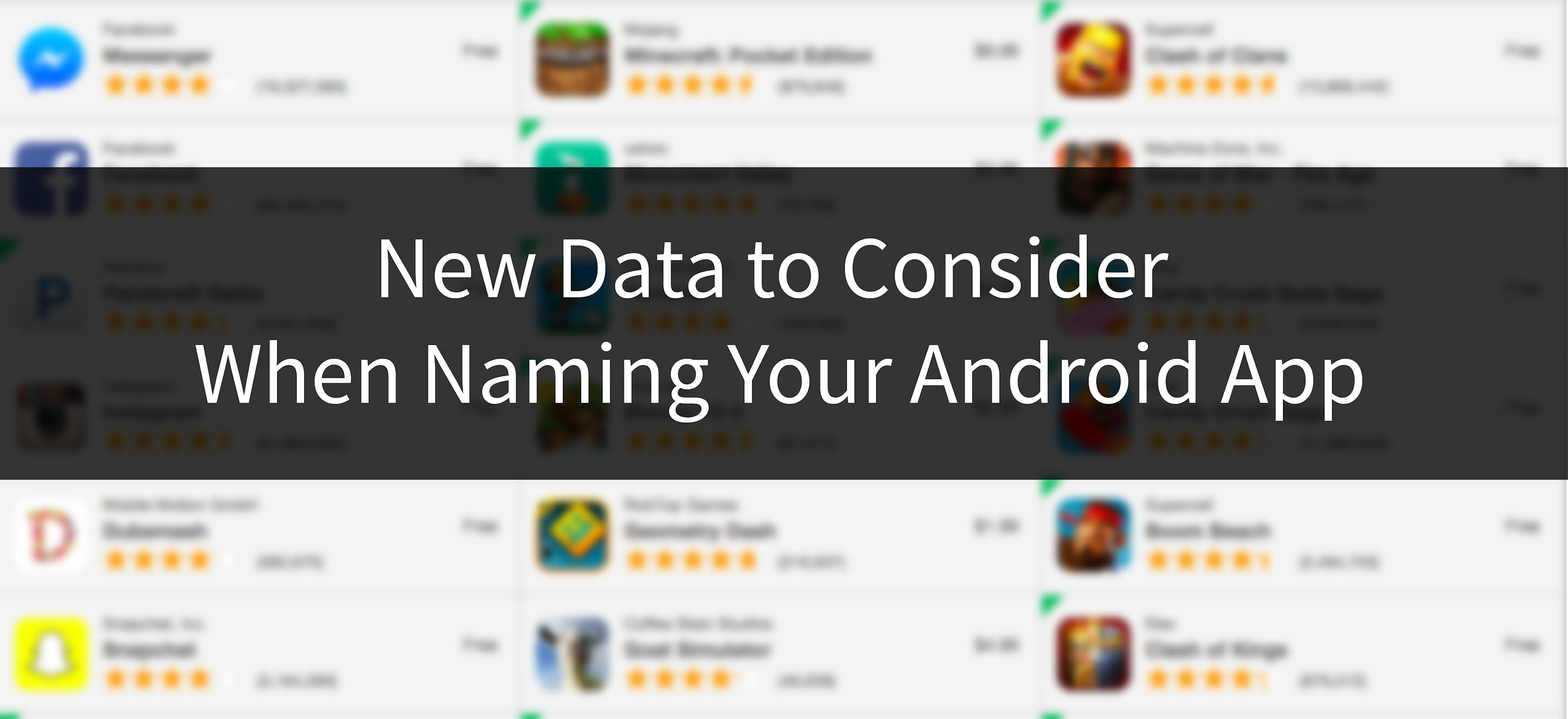 New Data to Consider When Naming Your Android App