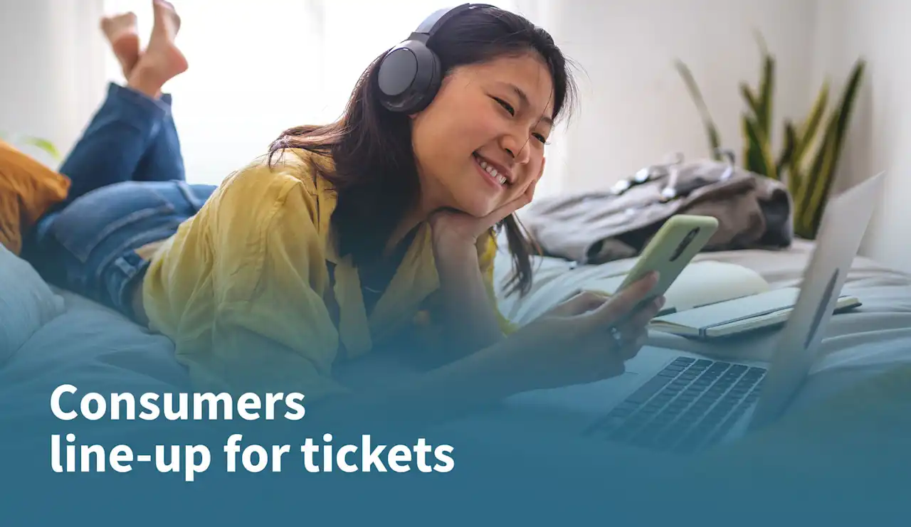 Consumers Line-Up for Tickets