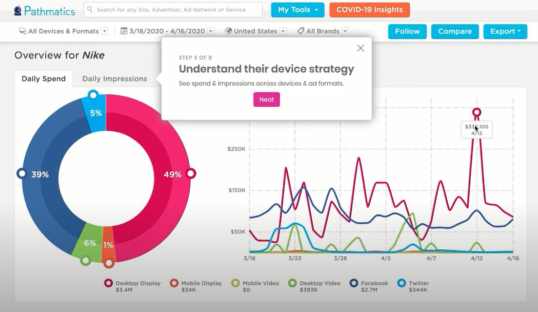 Data Analytics Platform Video Tour Guide for Pathmatics Explorer