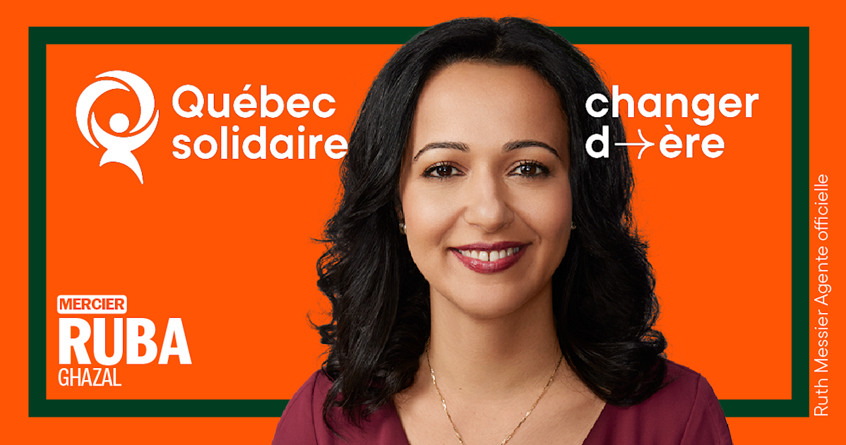 Ruba Ghazal – Québec solidaire