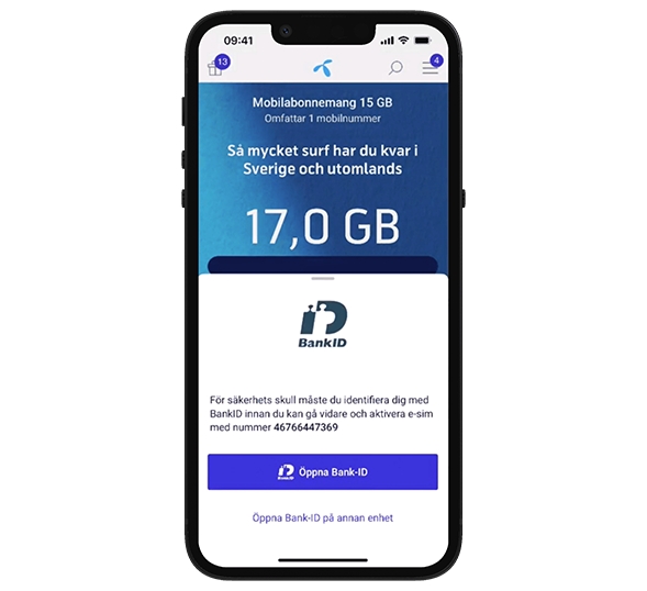 Aktivera e-sim | Telenor