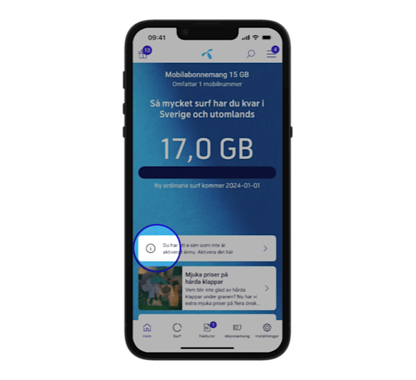 Aktivera e-sim | Telenor