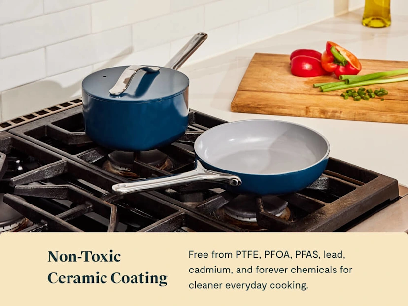 Mini Fry Pan & Sauce Pan Duo | Ceramic Non-Stick & Non-Toxic | Caraway
