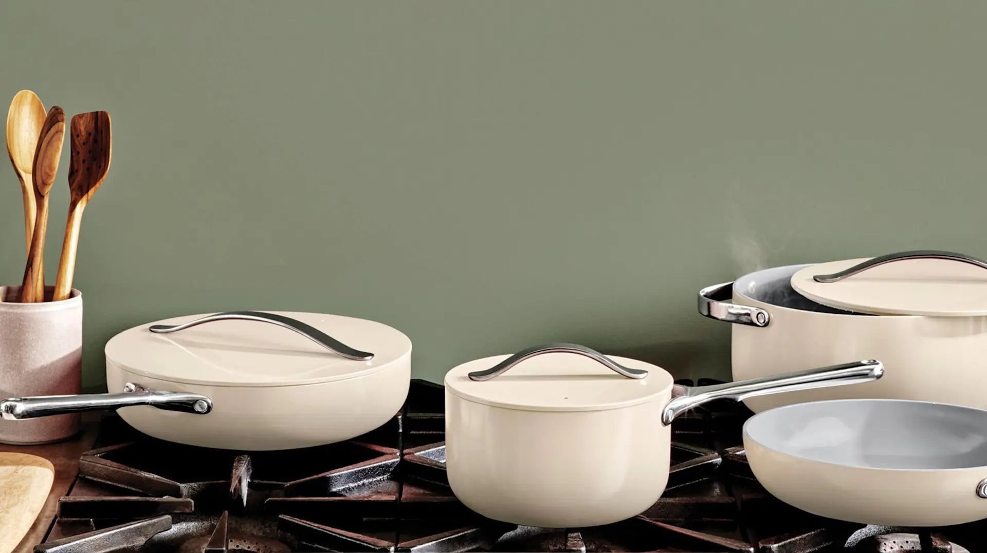 Ceramic Non-Stick Cookware: Non-Toxic Pots and Pans | Caraway