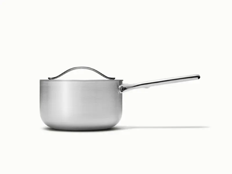 Stainless Steel Sauce Pan with Lid | Caraway