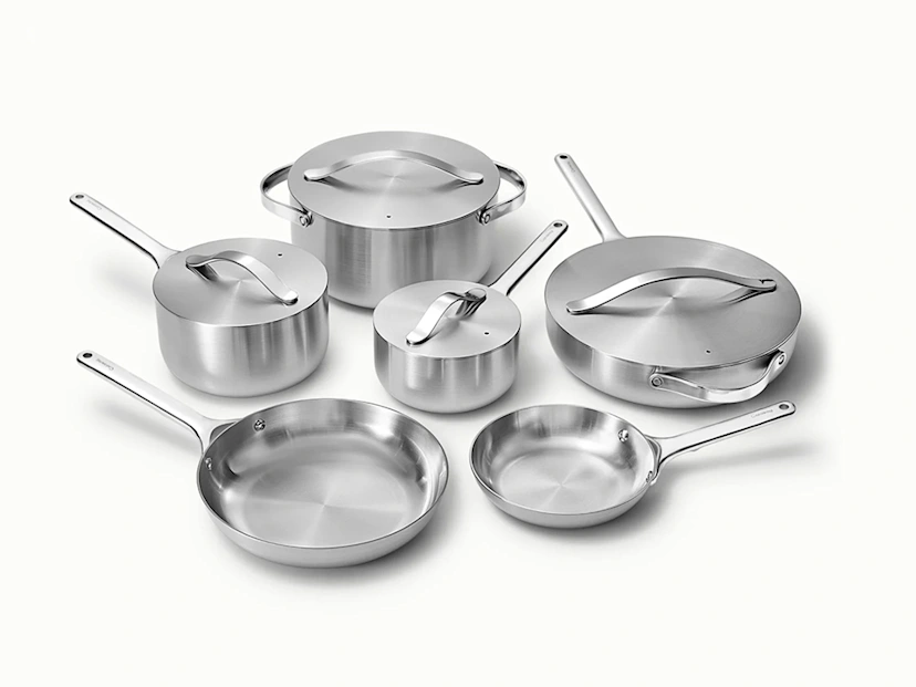 Non Toxic Stainless Steel Cookware | 16-Piece Pots & Pans Set | Caraway