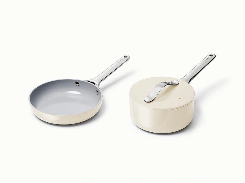 Mini Fry Pan & Sauce Pan Duo | Ceramic Non-Stick & Non-Toxic | Caraway