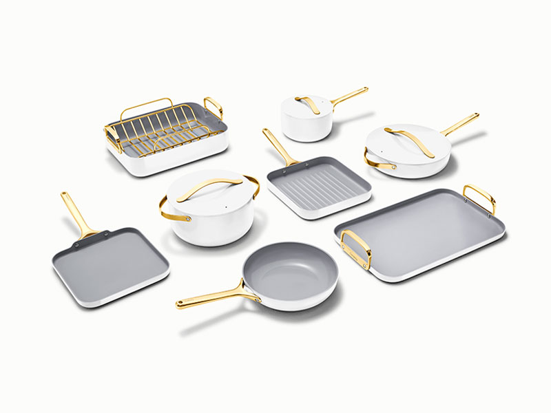Ceramic-Coated Cookware Bundle | Classic Cookware + Squareware Sets